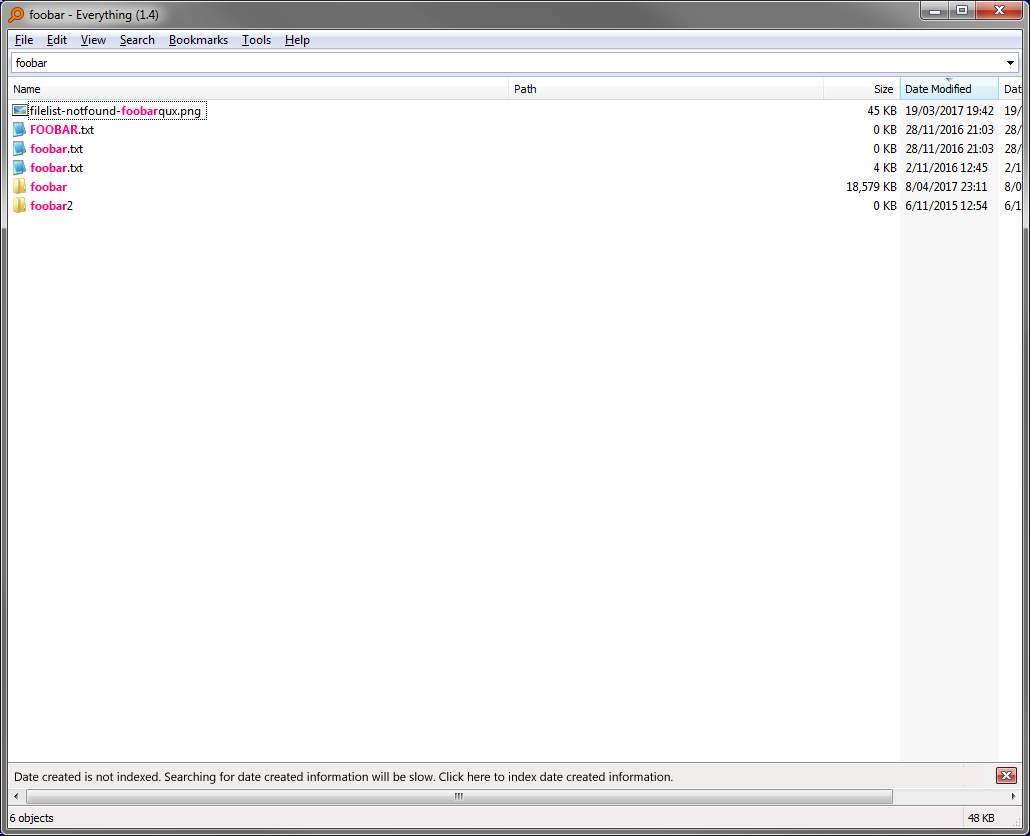 Fast date created sort - voidtools forum