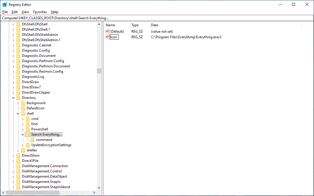 Search Everything folder context menu for file system folders only - voidtools forum