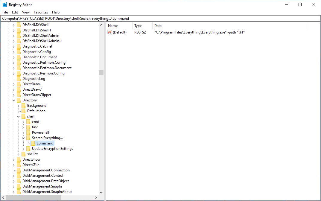 Search Everything folder context menu for file system folders only ...