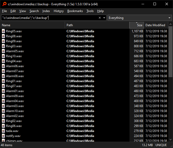 Find Unique Results - A Basic Guide - voidtools forum