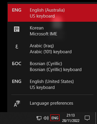 Suddenly obviously all of my shortcuts have changed, STRG+P (instead of ...